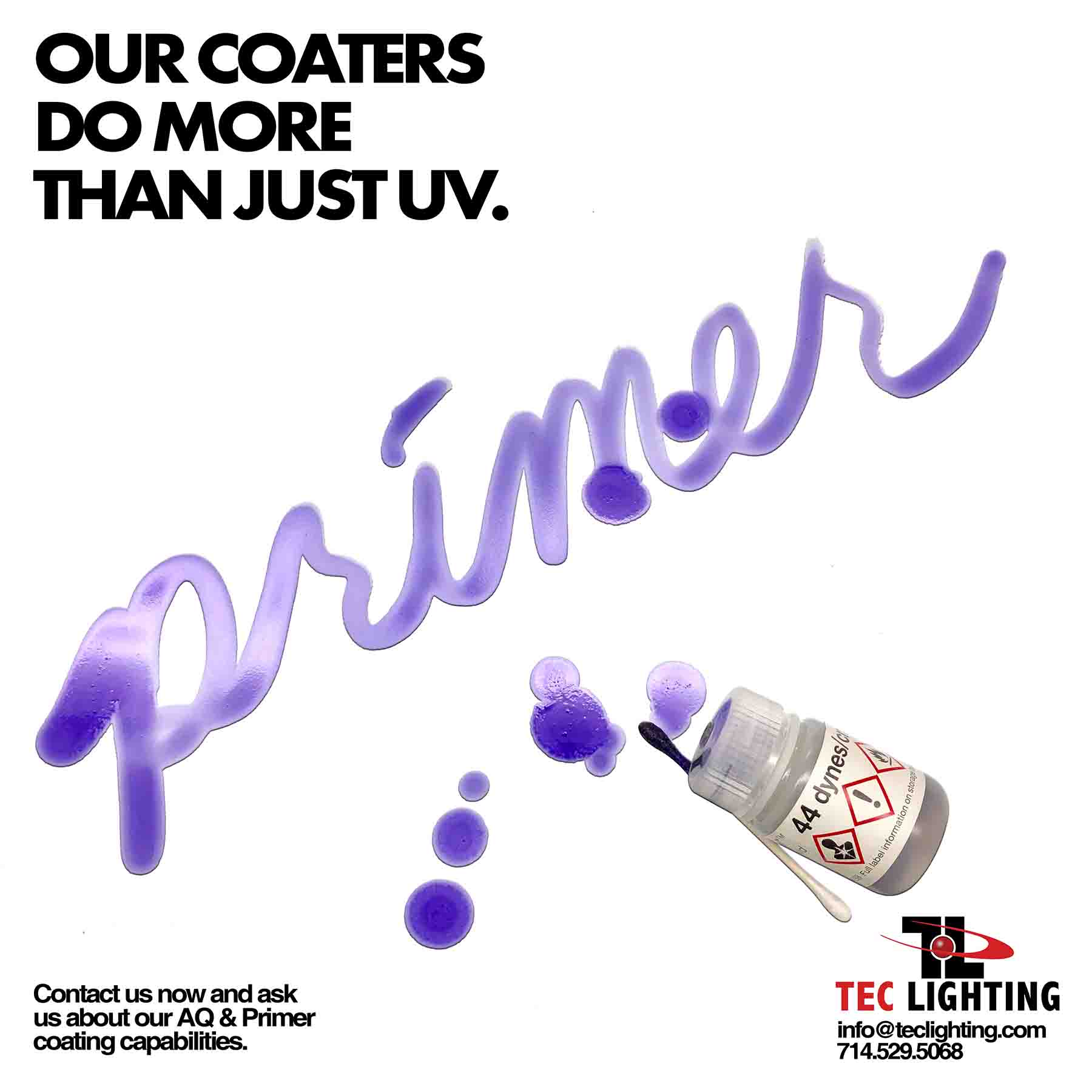 IN HOUSE PRIMER COATING? YES! – Tec Lighting – UV Coaters, Xtra UV ...